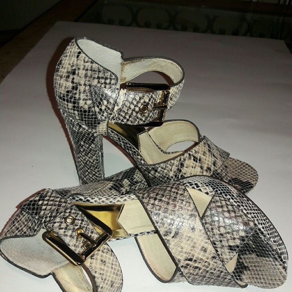 MICHAEL Michael Kors | Shoes | Mk Snake Skin Platform Sandal | Poshmark